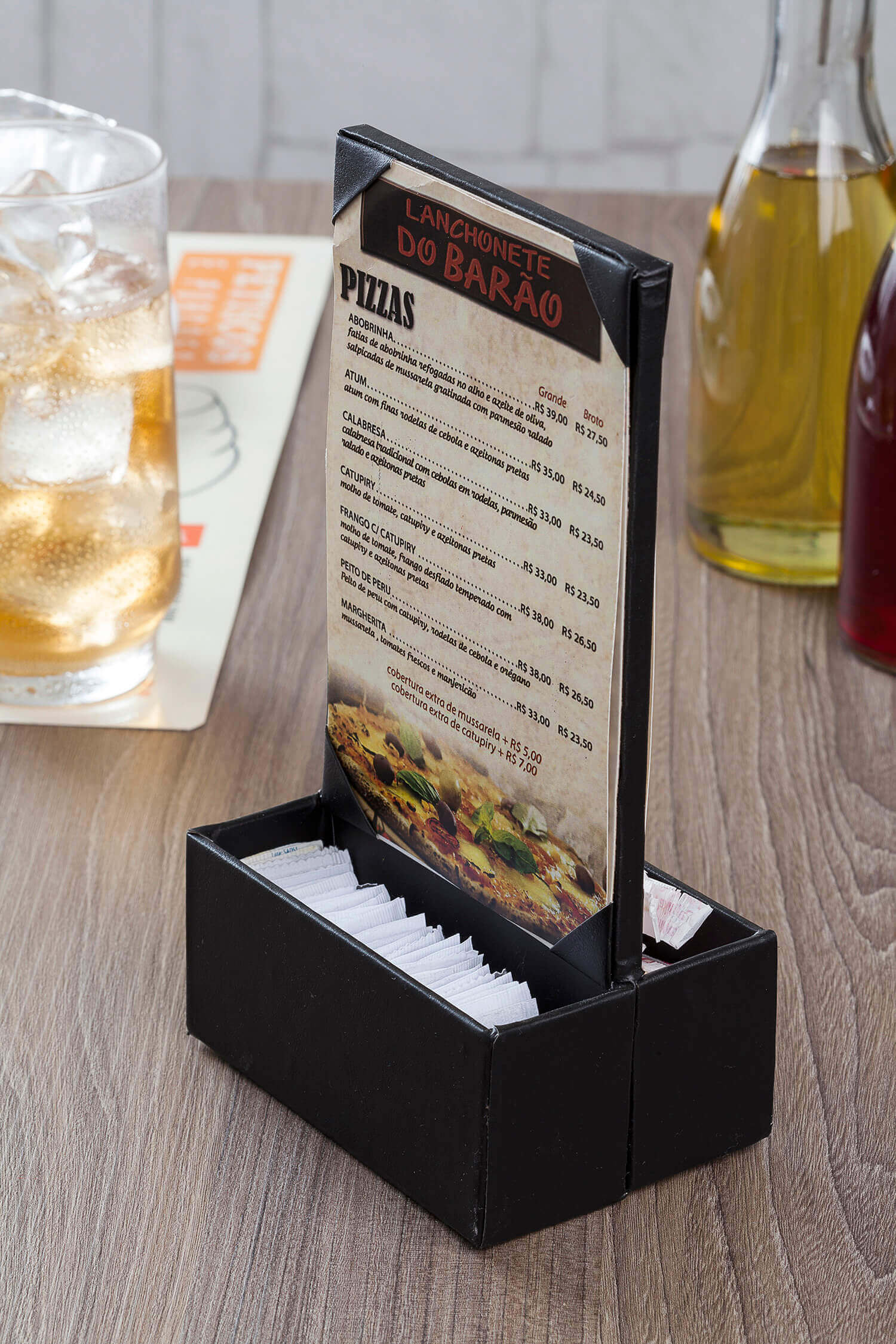 DISPLAY DE MESA 4 – Menuart: Excelência em Cardápio